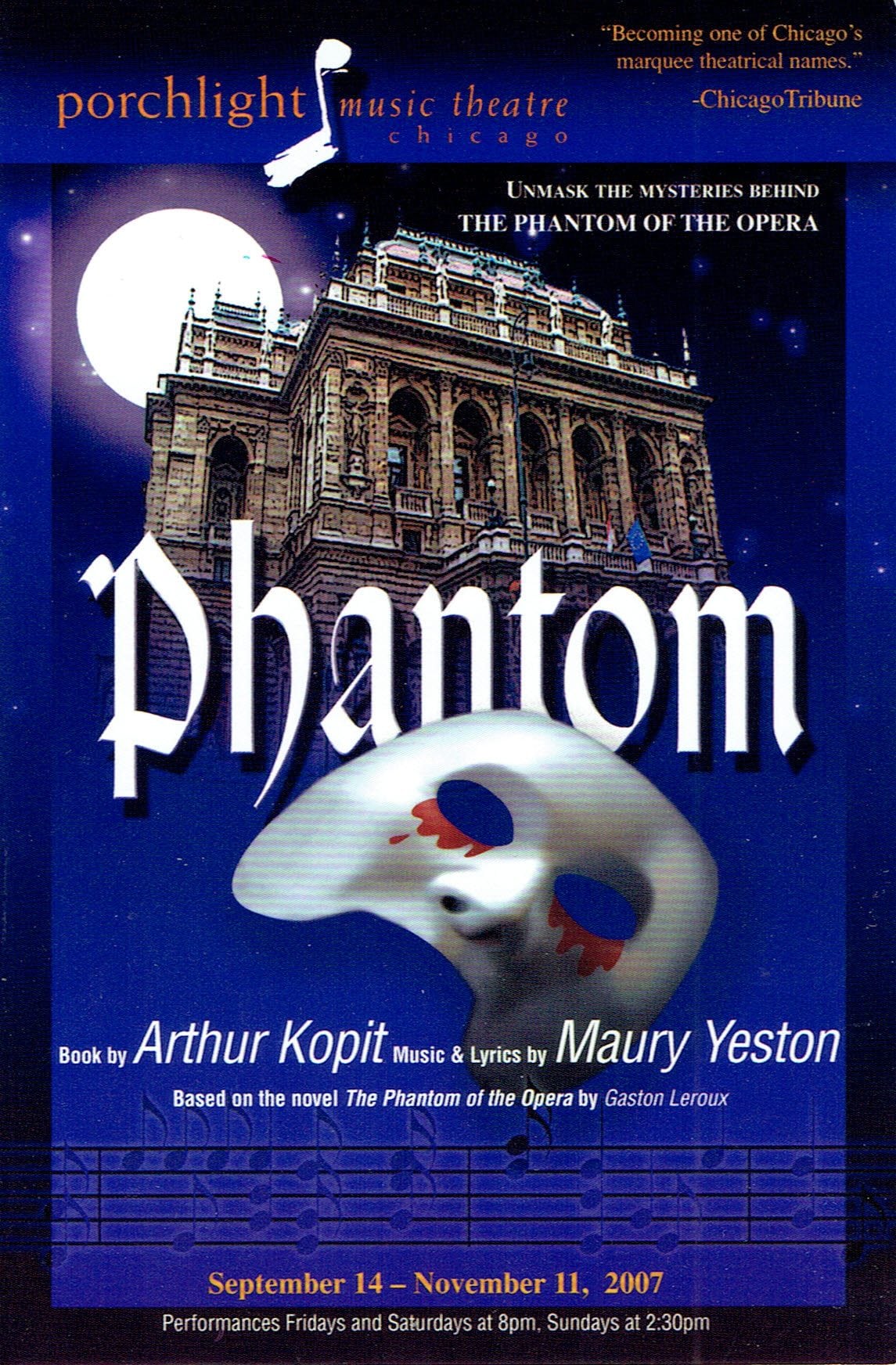 Production History | Porchlight Music Theatre